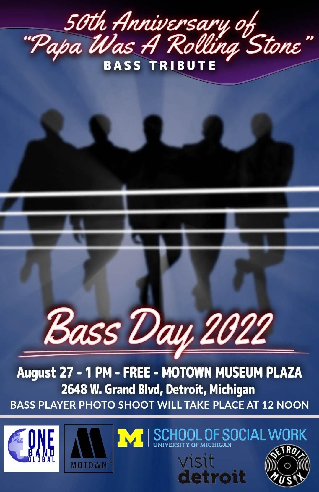 Detroit Bass Day 2022 Celebrates 50th Anniversary of Motown Hit “Papa ...