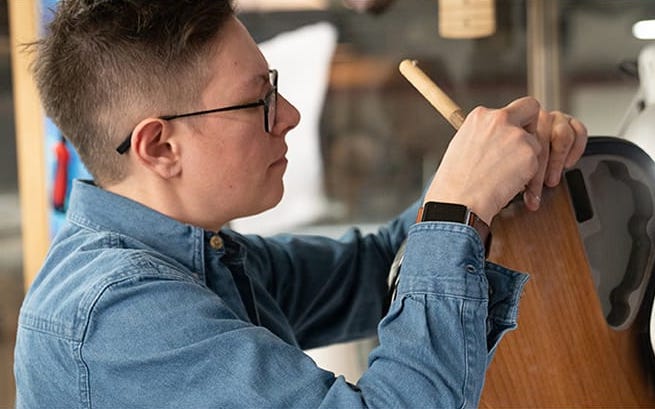 Dickies Clothing Spotlights Bass Luthier Ellis Hahn of LEH Guitars ...