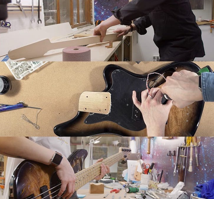 Dickies Clothing Spotlights Bass Luthier Ellis Hahn of LEH Guitars ...