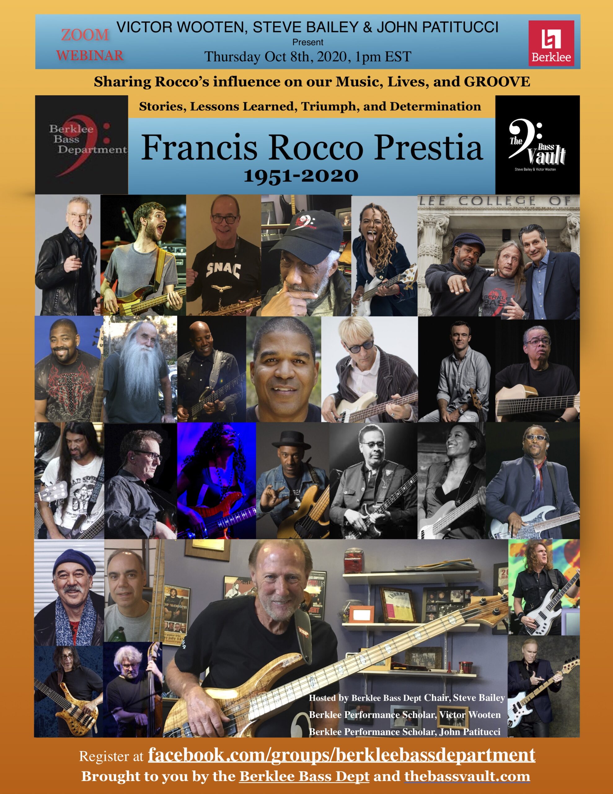 Berklee Presents: A Star-Studded Tribute to Rocco Prestia - Bass Magazine