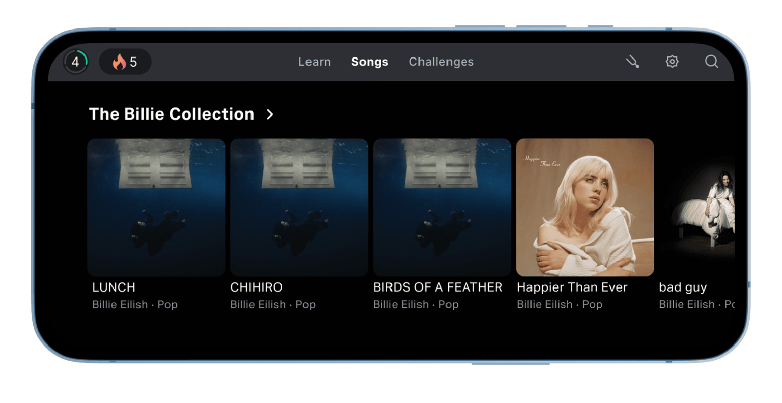 Learn the Music of Billie Eilish on Bass With Yousician - Bass Magazine